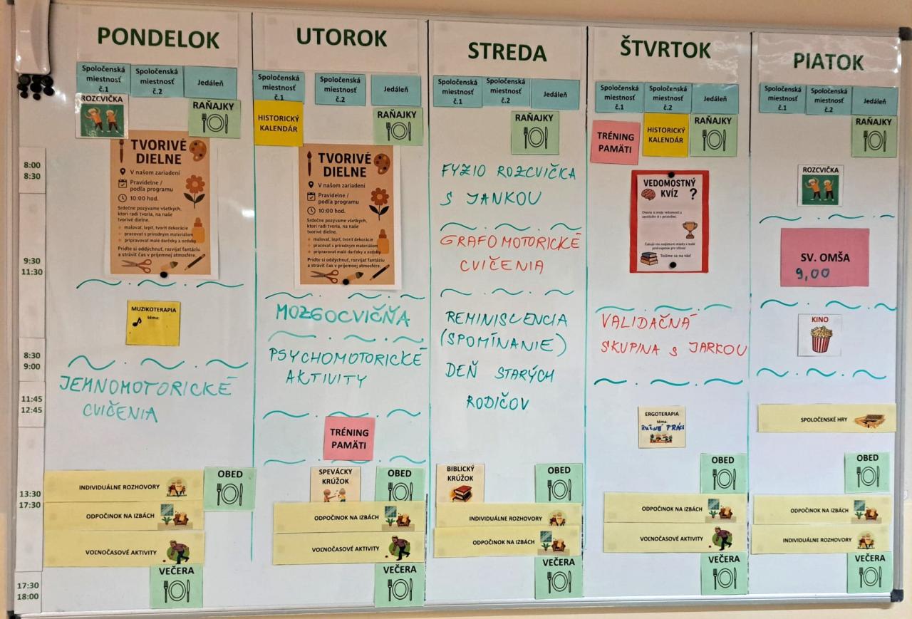 Týždenný program 06.10.2025 - 10.10.2025 - Oficiálna stránka Senior ...